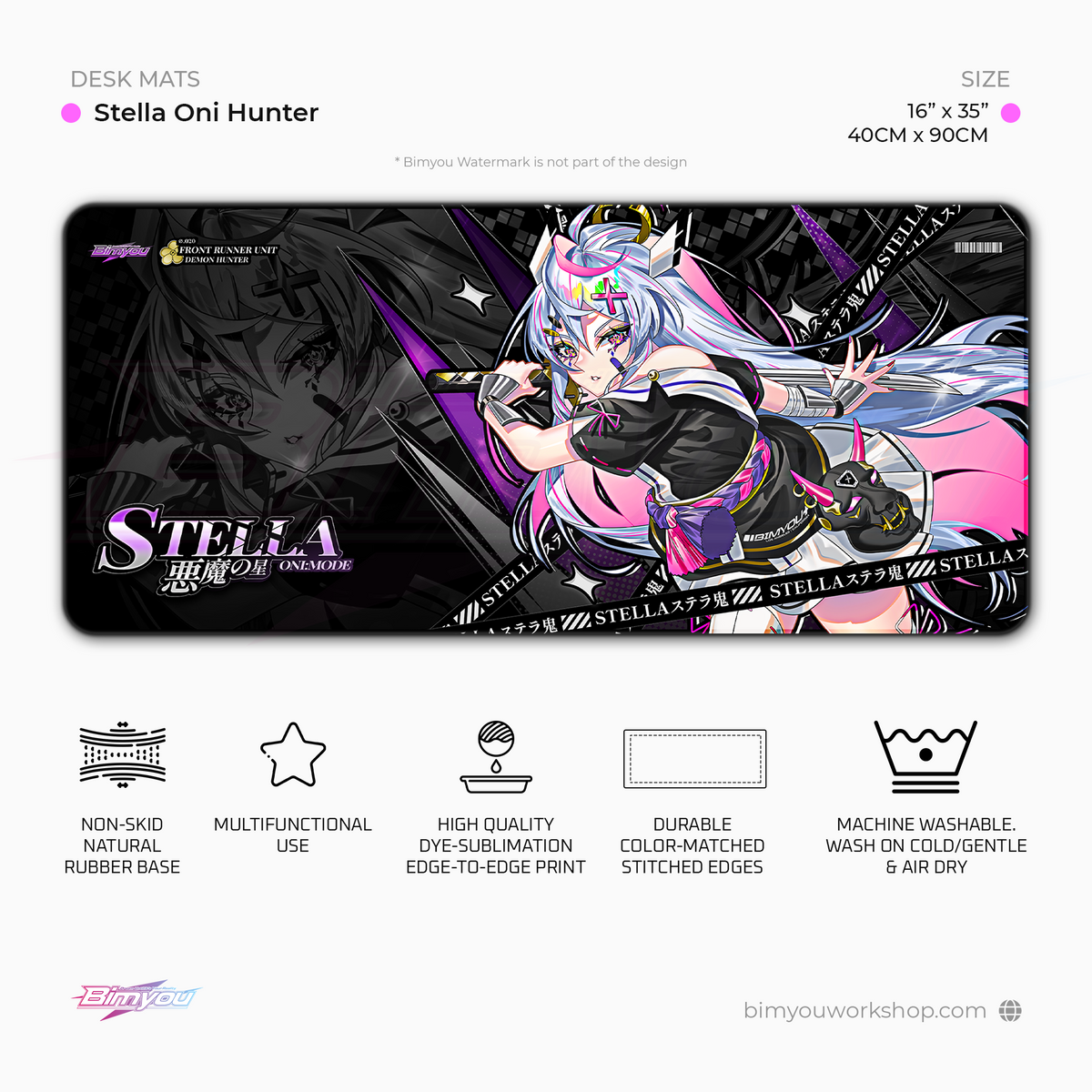Oni Stella Hunter Mousepad – Bimyou Workshop