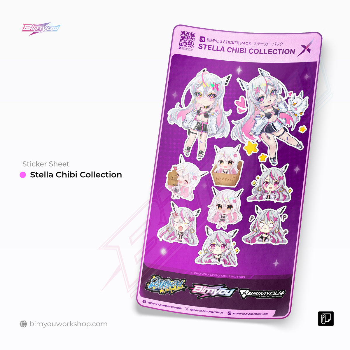 Stella Chibi Sticker Sheet – Bimyou Workshop