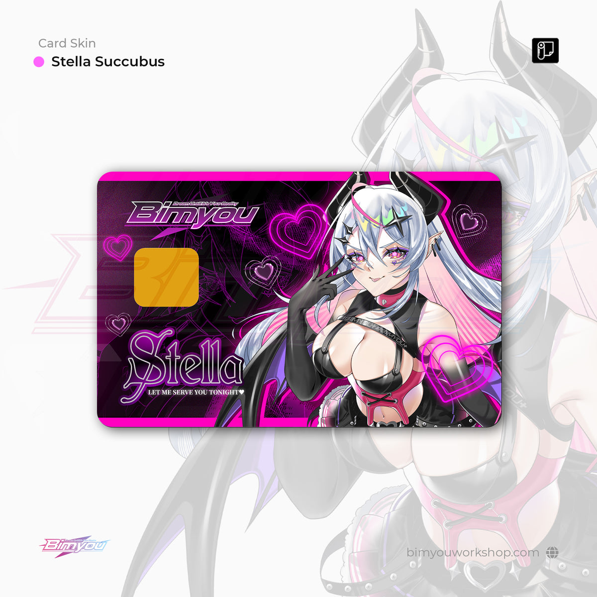 Stella Succubus Card – Bimyou Workshop