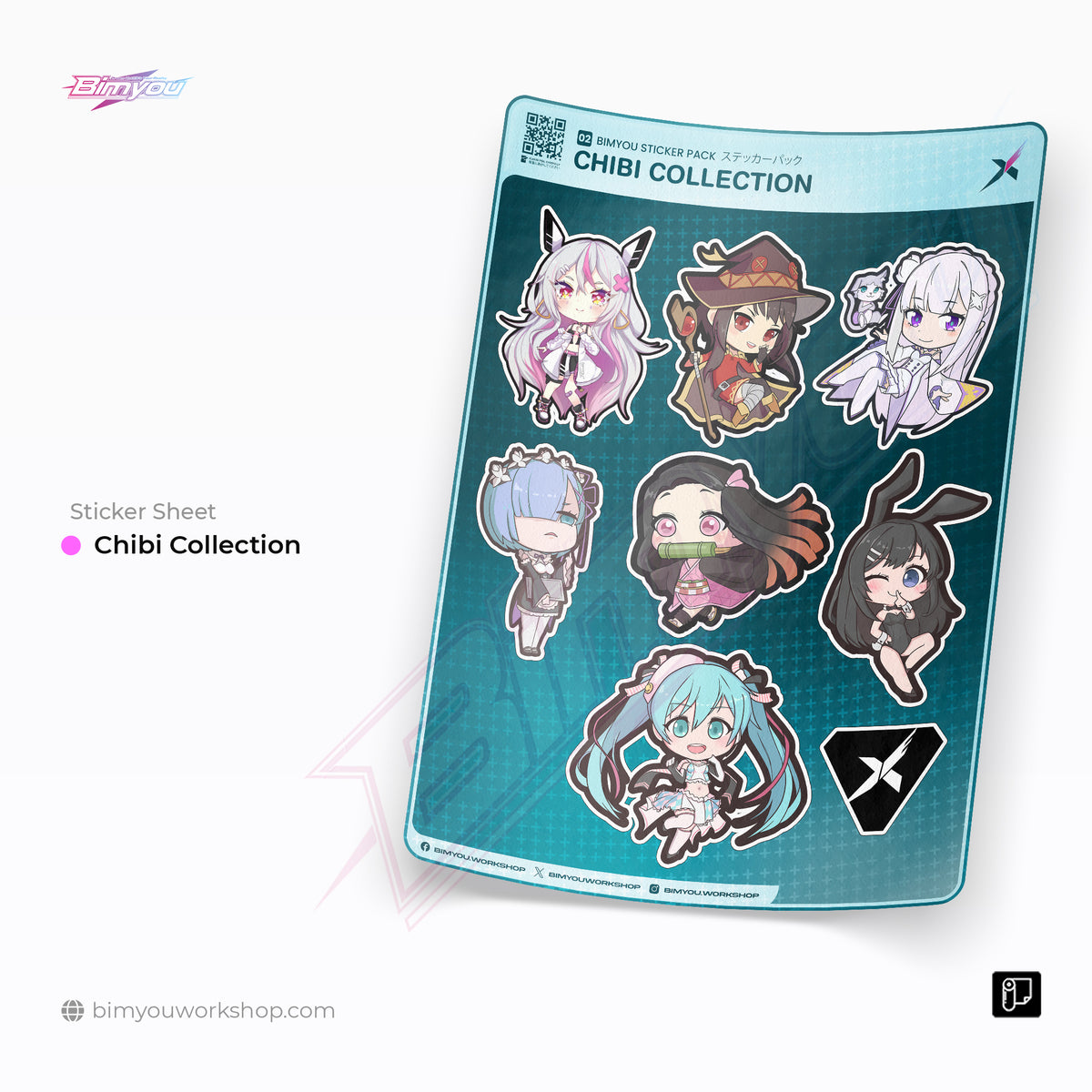 Chibi Sticker Sheet – Bimyou Workshop