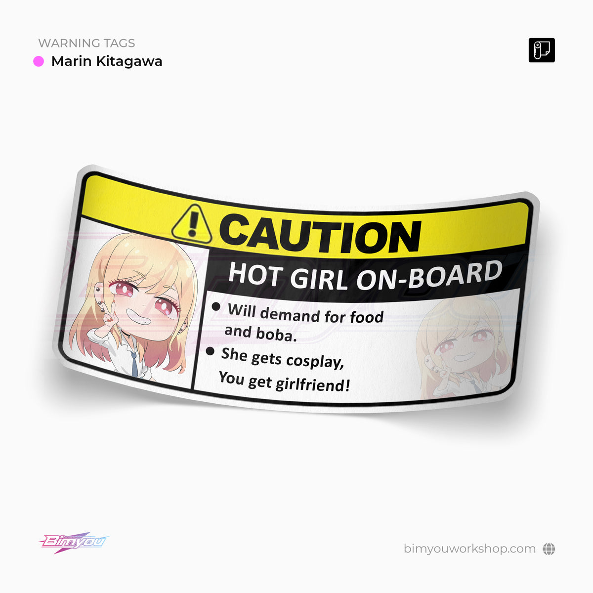 Cosplay Waifu Warning – Bimyou Workshop