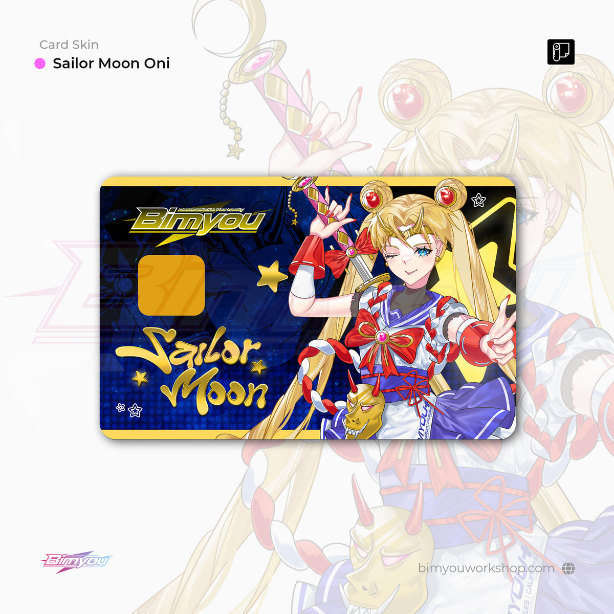 Oni Sailor Moon Card – Bimyou Workshop