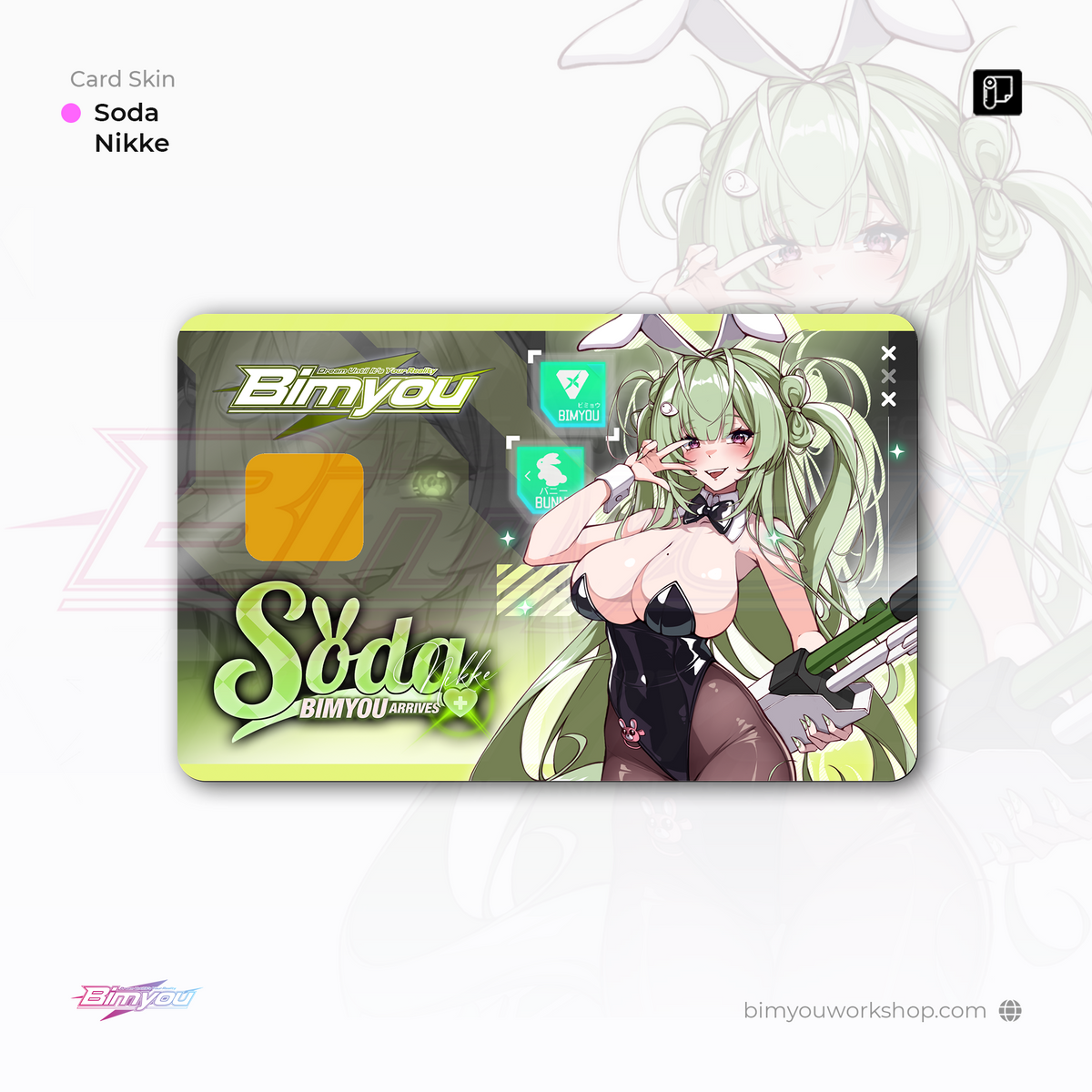 Soda Bunny Card – Bimyou Workshop
