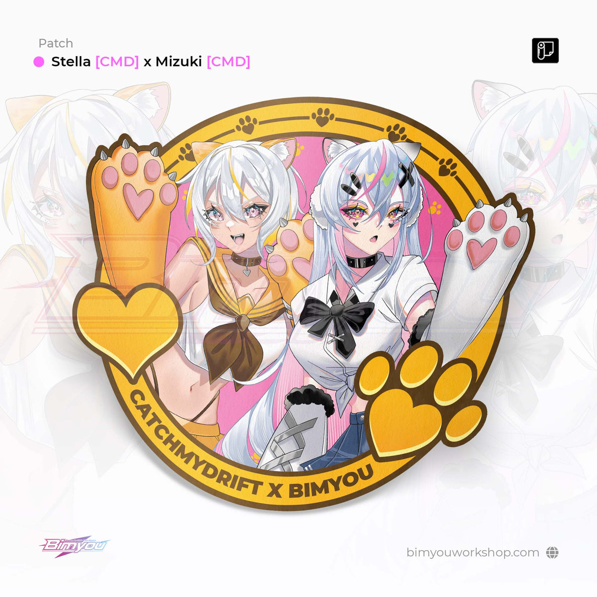Stella & Mizuki Patch [LIMITED EDITION: CatchMyDrift Collaboration] – Bimyou Workshop
