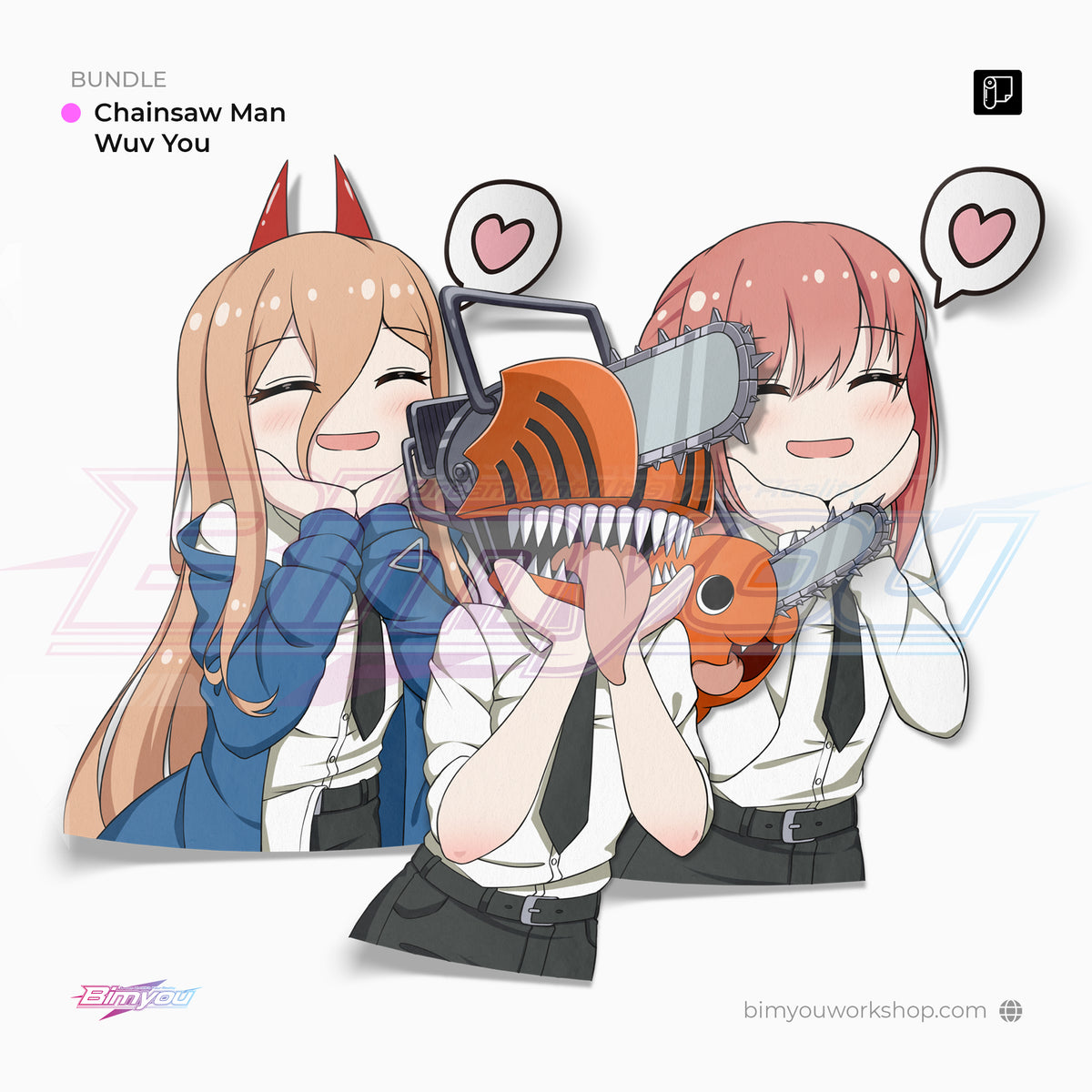 Chainsaw Man Wuv You Bundle – Bimyou Workshop