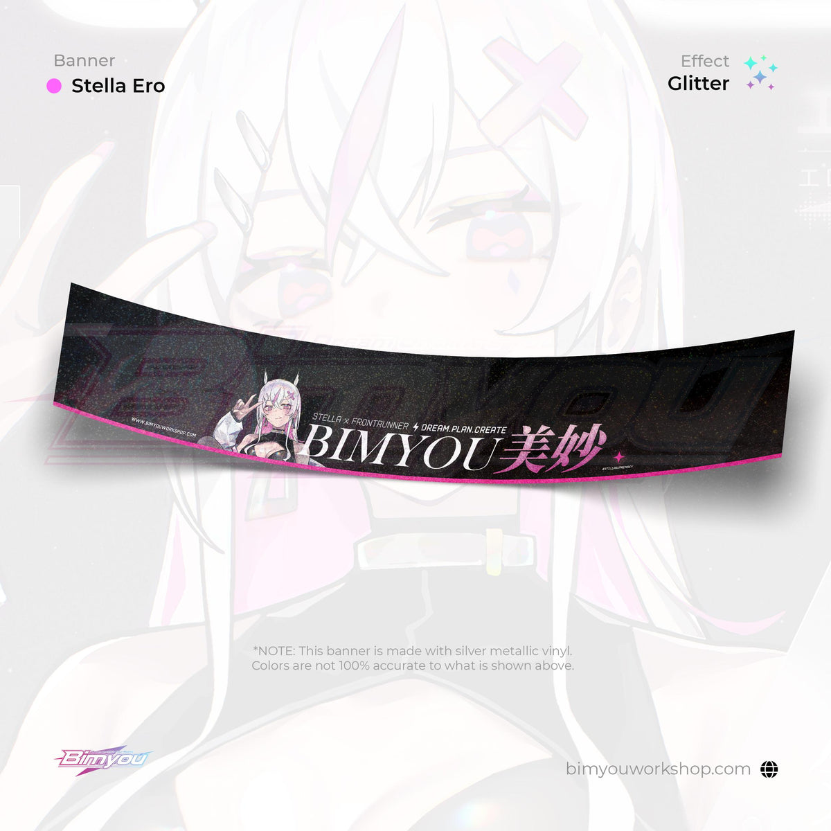 Stella Ero Windshield Banner – Bimyou Workshop